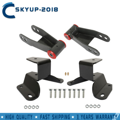 4" Drop Kit Leveling Lowering Shackles Hangers 1973-1996 For Ford F150 ...
