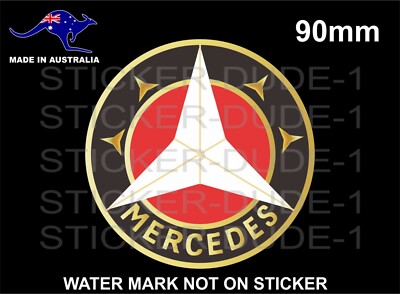 VINTAGE MERCEDES BENZ LOGO STICKER | eBay Australia