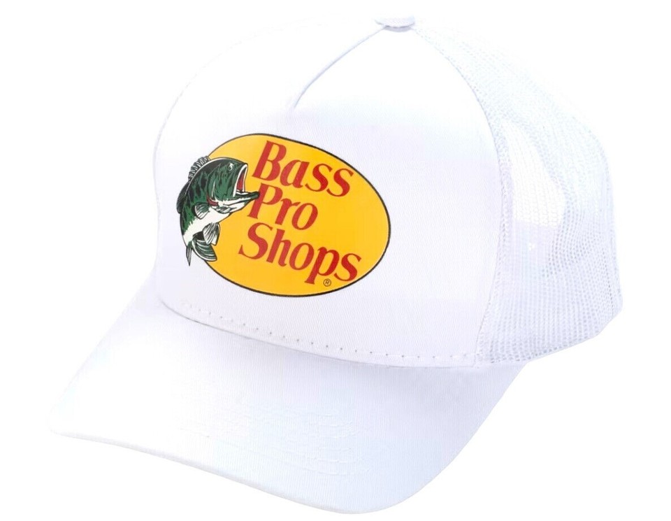 Bass Pro Shops Mesh Cap Hat Adjustable Snapback Trucker Fishing ...