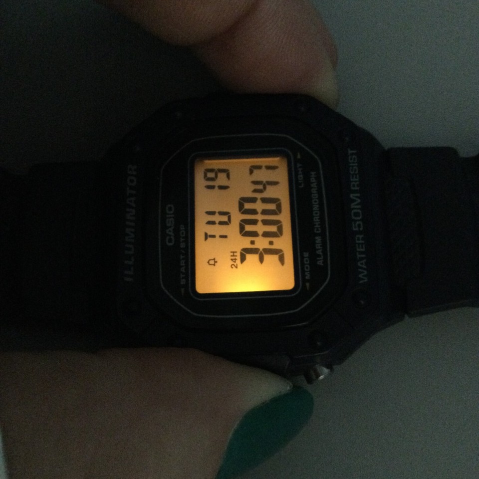 Casio Illuminator Watch Men 3224 W-218H 42mm Blue Digital Day Date ...