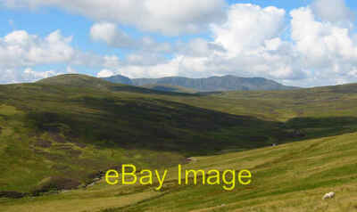 Photo 6x4 The Afon Eiddew from Bwlan The slopes of Bwlan and the ...