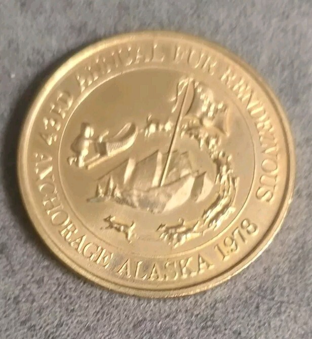 1978 Anchorage Alaska Fur Rendezvous Rondy Honor of Rondy Volunteer ...