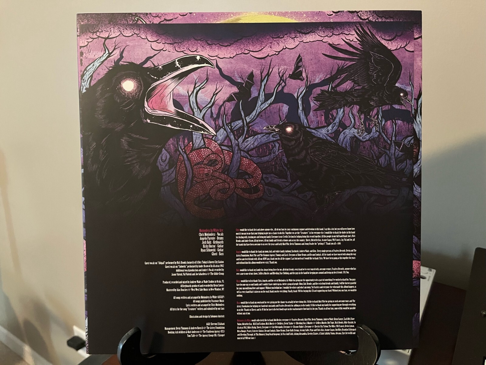 Motionless In White Creatures Vinyl LP Purple/Violet RARE | eBay