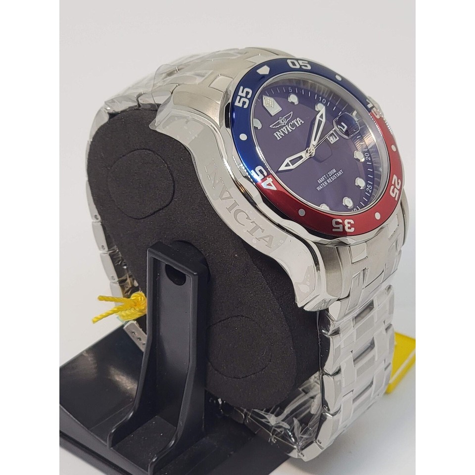 INVICTA Pro Diver Quartz Blue Dial Pepsi Bezel Men's Watch 39090 | eBay