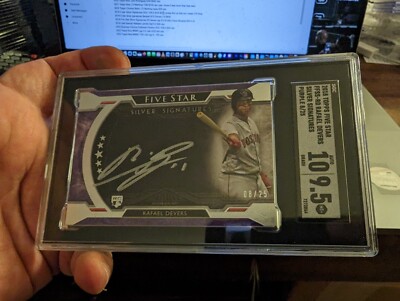 Topps 5-Star Silver Sigs 2018 Card #FFSS-RD Rafael Devers Auto 8/25 ...
