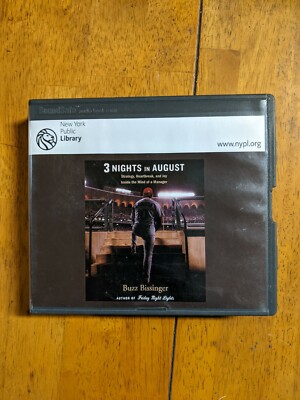 Shelf162E Audiobook~ 3 NIGHTS IN AUGUST by BUZZ BISSINGER | eBay