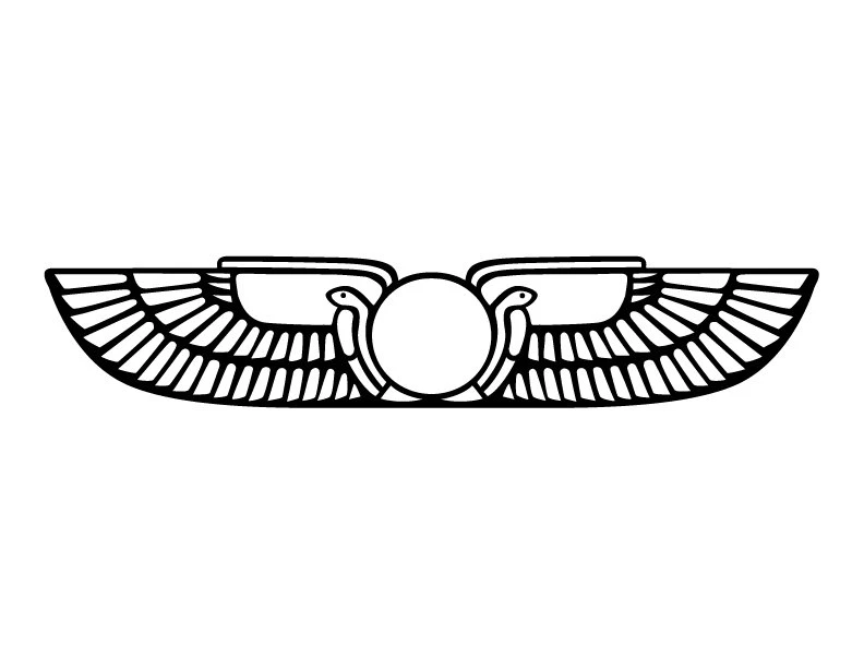 Egyptian Winged Sun Disk Tattoo