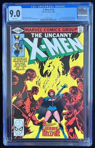 X-Men #134 CGC 9.0 (1980) 1st App Dark Phoenix * WHITE * Pages | eBay