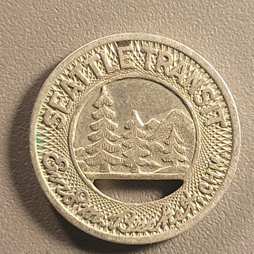 Vintage Seattle Transit Metal Token - Good for One Fare | eBay