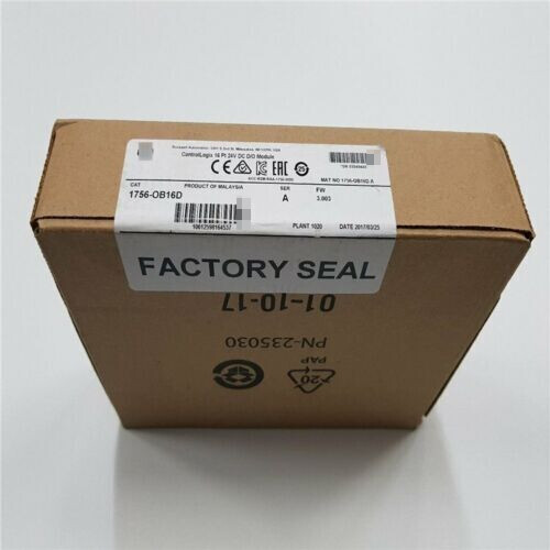 New Original Factory Sealed AB 1756-OB16D /A ControlLogix 9-30V DC ...