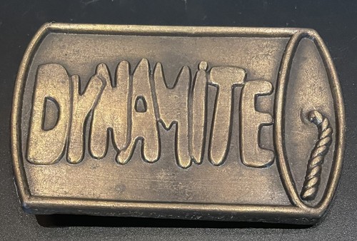 Vintage Metal DYNAMITE Belt Buckle #4064 TNT Explosive | eBay