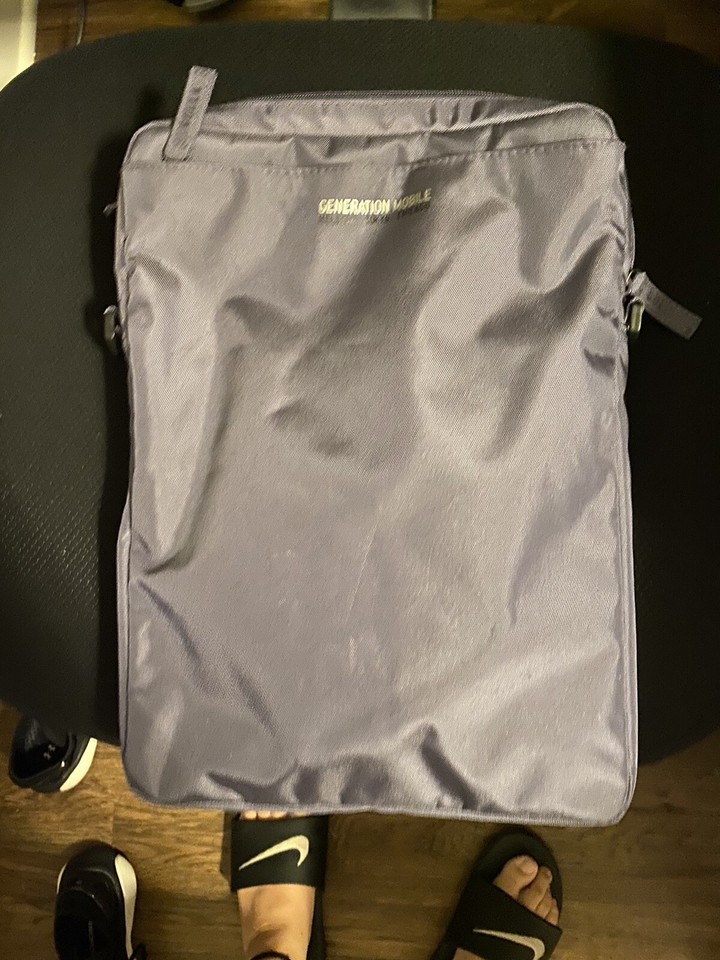 EUC Golla Purple Canvas Vertical Laptop Bag w/Adjustable Strap | eBay