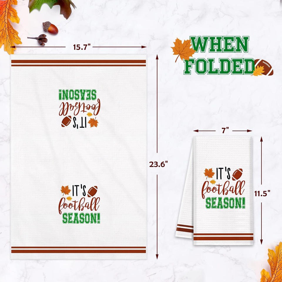 Football Kitchen Decorative Towels Dish Towels Tea Towels Set of 4 15.7 ...