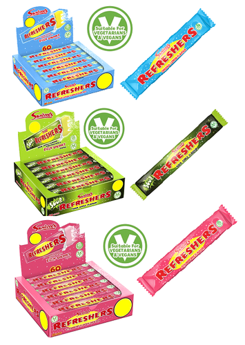 LARGE Refreshers Chew Bars Party Bag Swizzels RETRO SWEETS Various ...