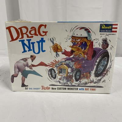Vtg 1995 Revell Drag Nut Monster Rat Fink Big Daddy Roth Model Kit No ...