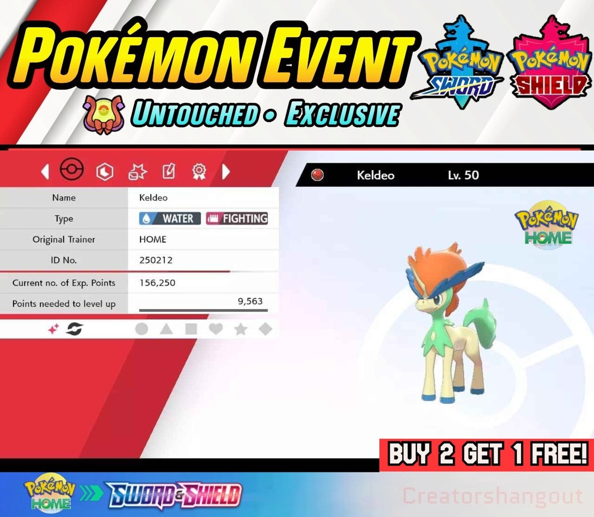 Pokemon Shiny Keldeo Event