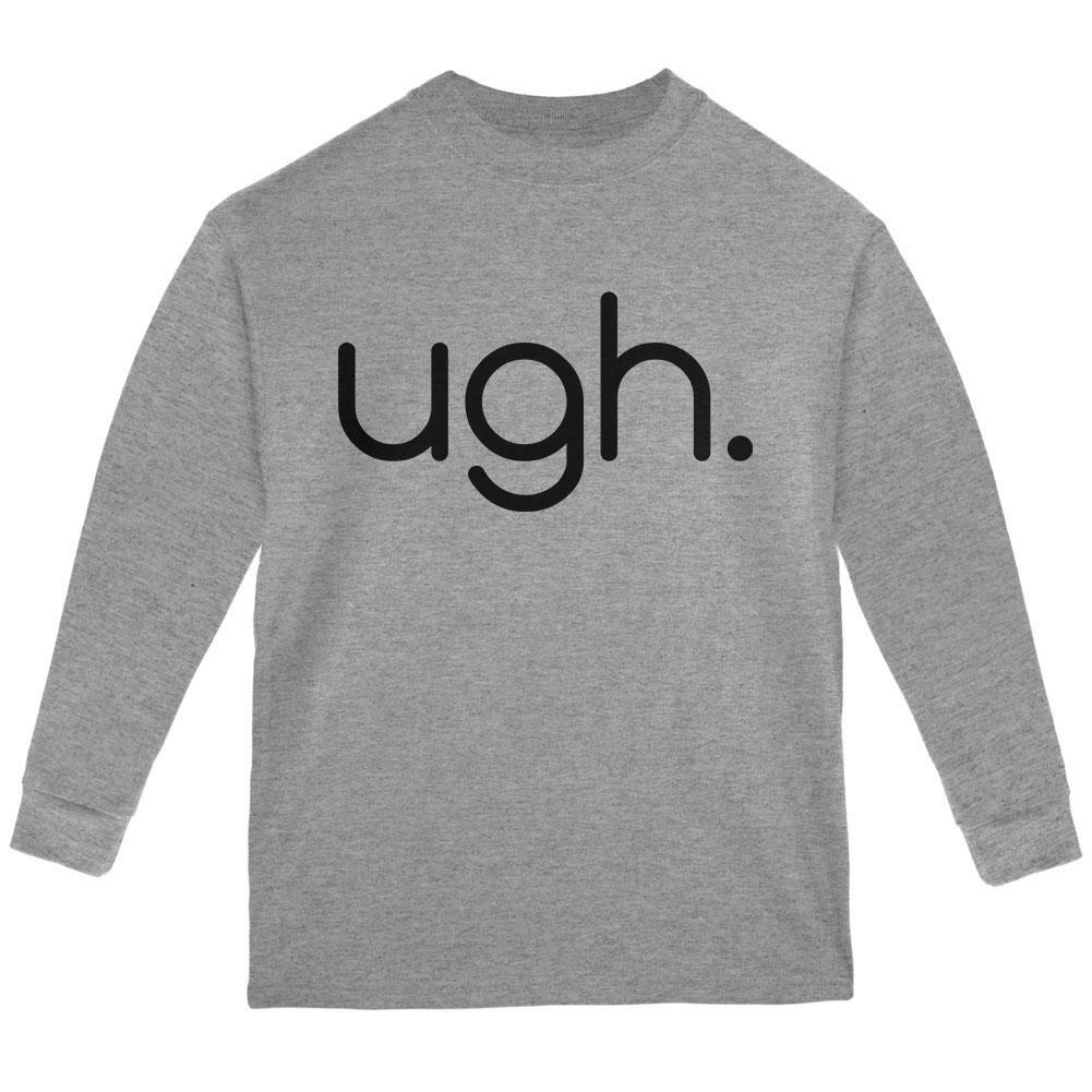 Funny Ugh Expression Youth Long Sleeve T Shirt | eBay