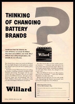 1959 Willard Car Batteries Cleveland Ohio Thinking Of Changing Brands ...