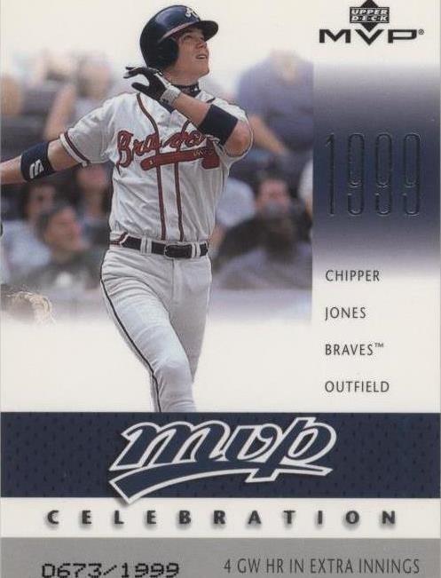 2003 Upper Deck MVP - Celebration Chipper Jones #MVP74 /1999 for sale ...