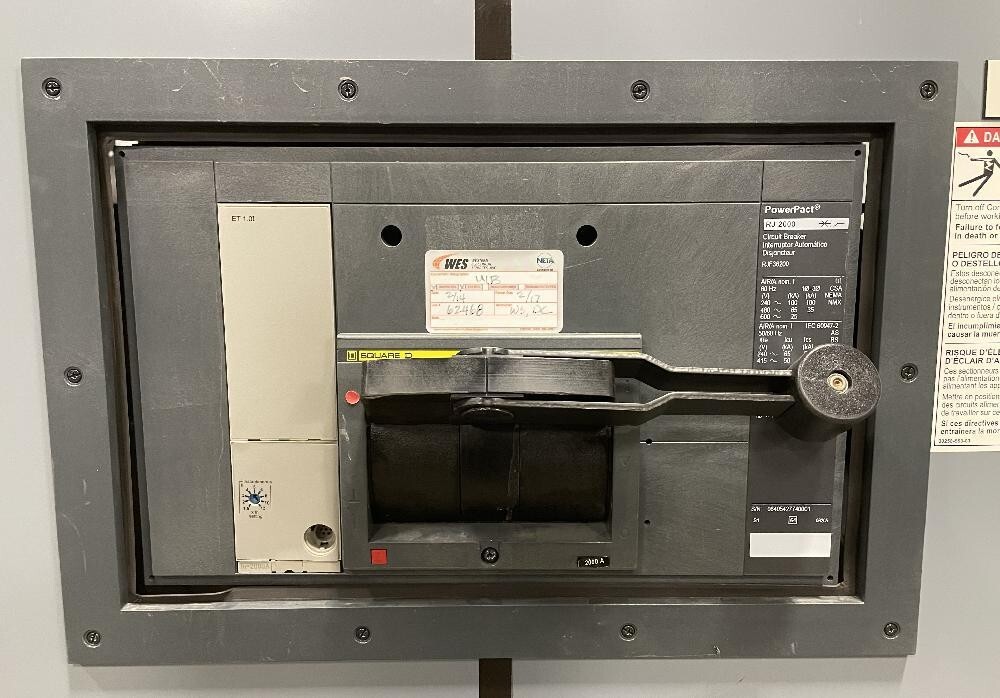 Square D 2000 Amp Insulated Case Circuit Breaker RJF36200 MO Fixed | eBay