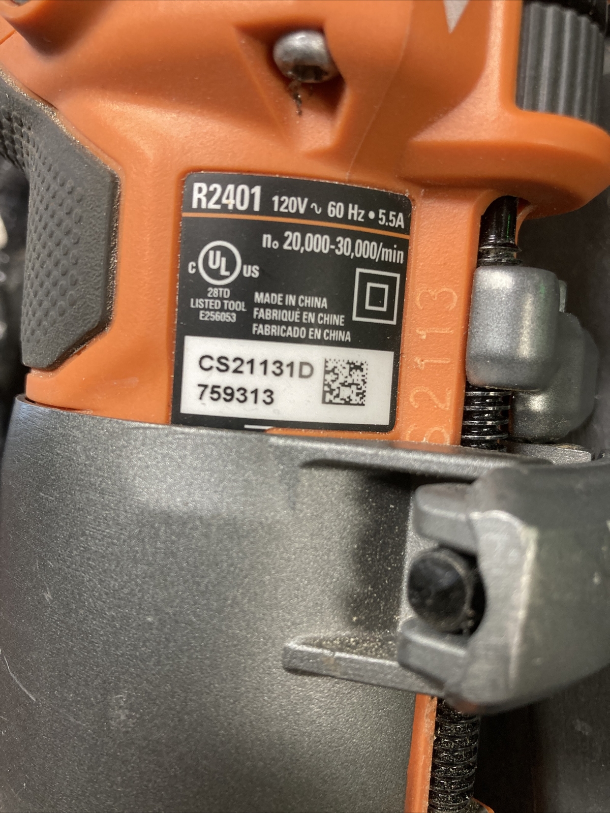 RIDGID 5.5 Amp Corded Compact Trim Router Fixed Base Model R2401 In ...