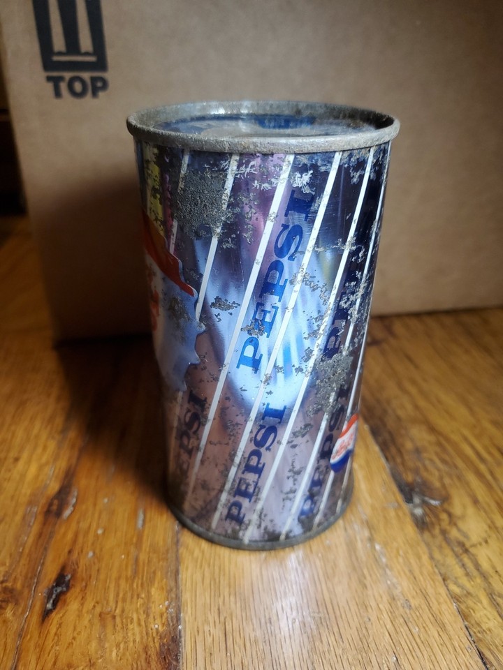 Vintage PEPSI 1955 Pre-Zip Flat Top Soda Can | eBay