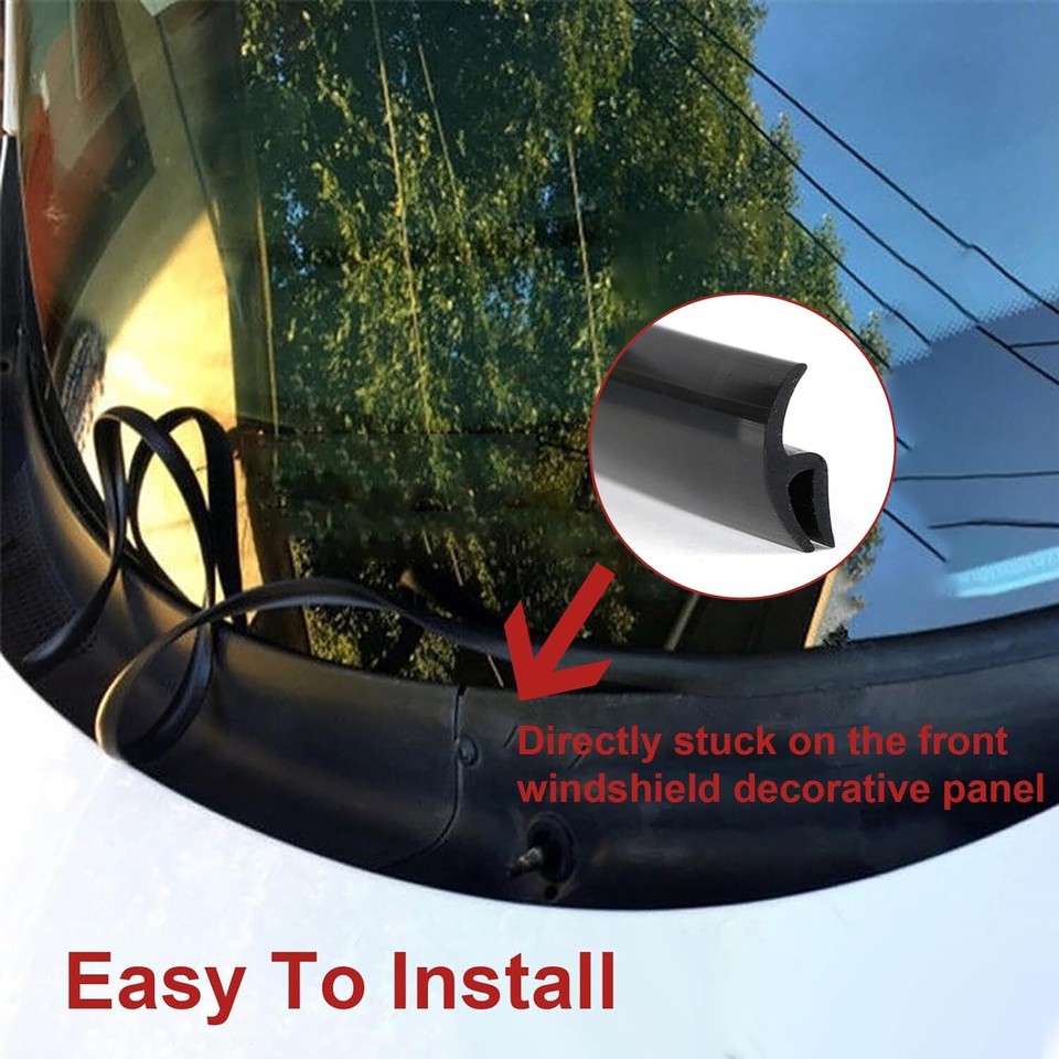 1.8m For Ford Rubber Car Front Windshield Panel Seal Strip Sealed ...