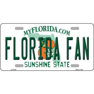 Florida Fan Novelty Metal License Plate Tag LP-12706 | eBay