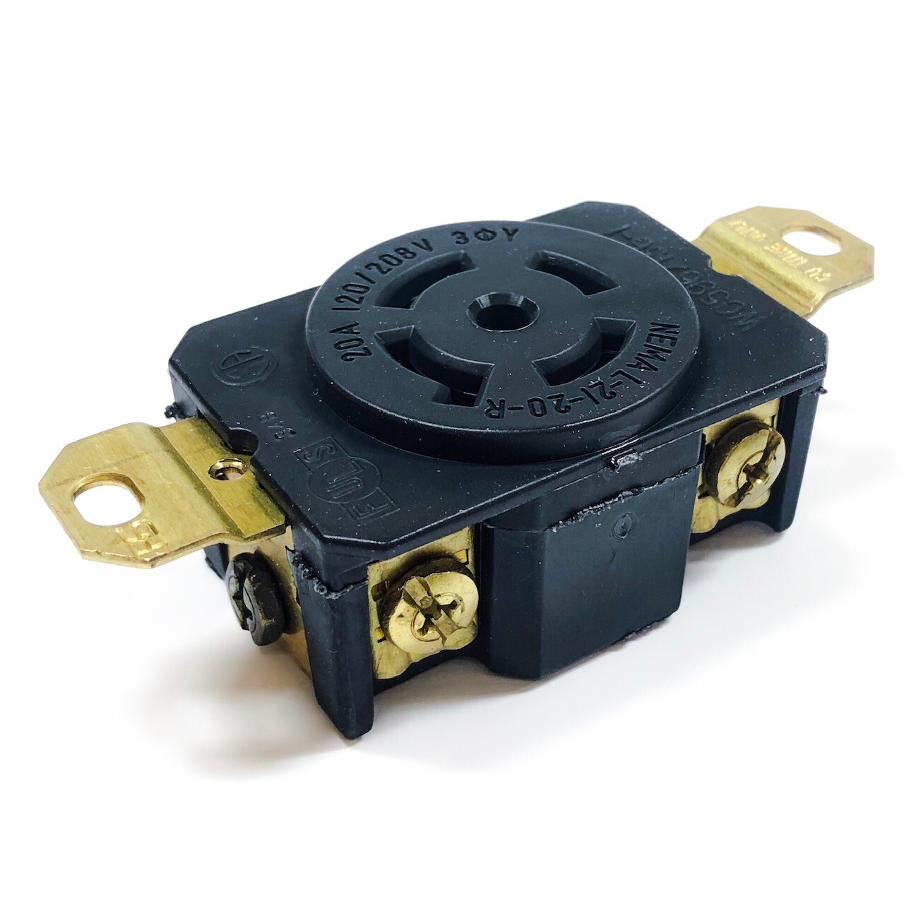 L2120-R Pass & Seymour Turnlok Receptacle, 5-Wire, 20A 120/208V, L21 ...