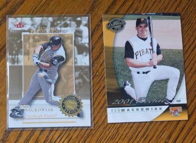 Rob Mackowiak RC - 2001 Fleer Authority Rookie Prominence #/75 +Donruss ...