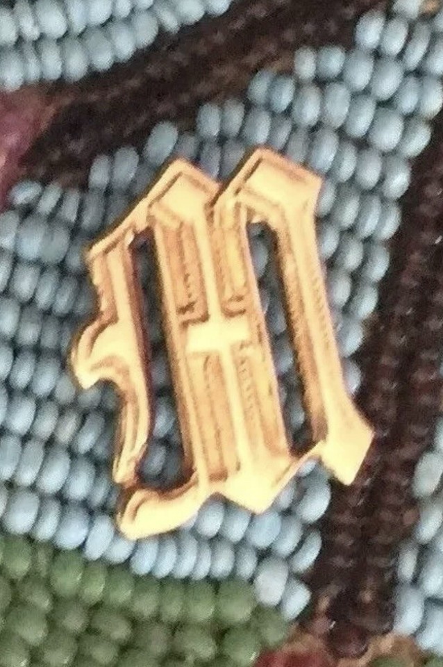 Art Deco 10K Yellow Gold Old English Monogram Initial Letter “M” | eBay