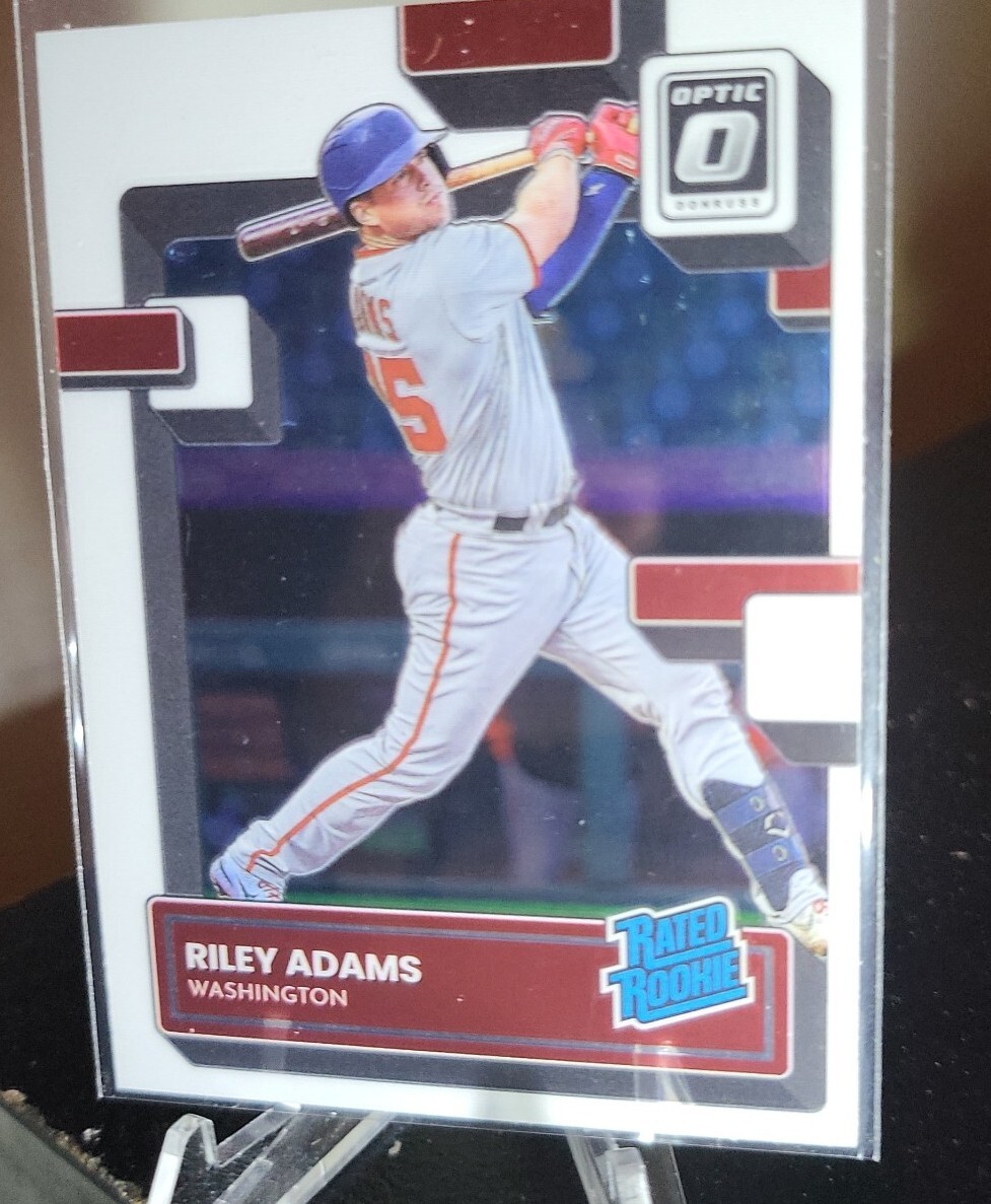 2022 Donruss Optic Rated Rookie Riley Adams Washington Nationals #75 ...