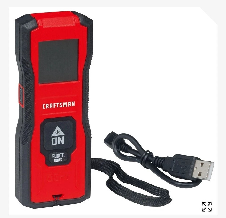 Craftsman Laser Distance Measurer 65'/20 M Range CMHT77638 Brand New ...