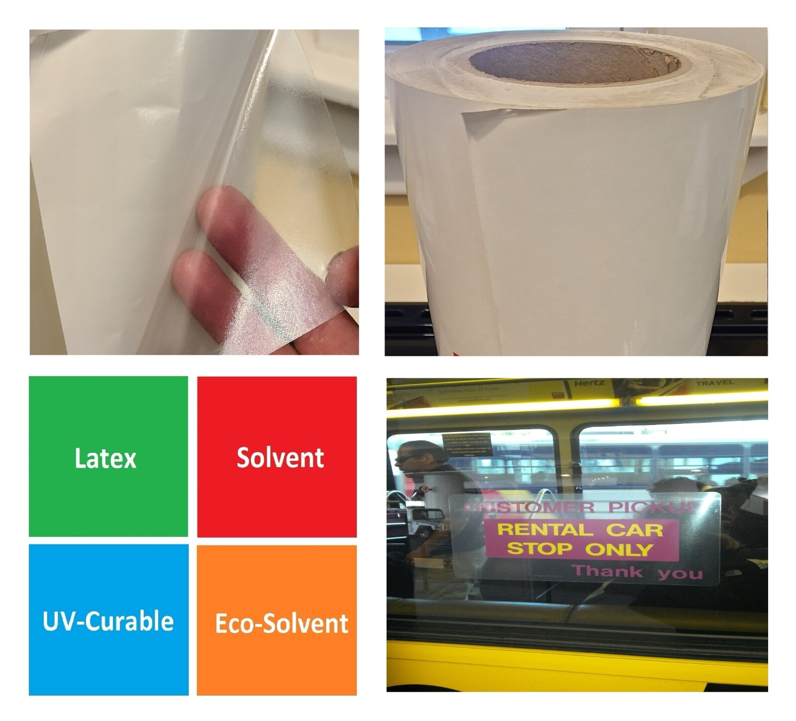 3mil Gloss Clear High-Tack Permanent Self-Adhesive Sticker Vinyl ...