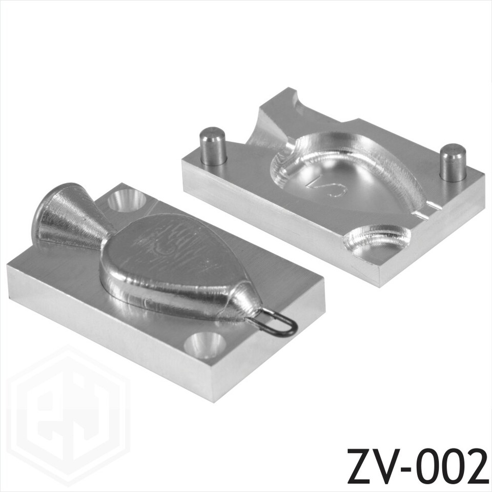 Fishing Lead Mould CNC Aluminium Sea Weights Moulds 1oz to 7oz various ...