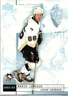 2002-03 Upper Deck Mask Collection #70 Mario Lemieux / Johan Hedberg | eBay