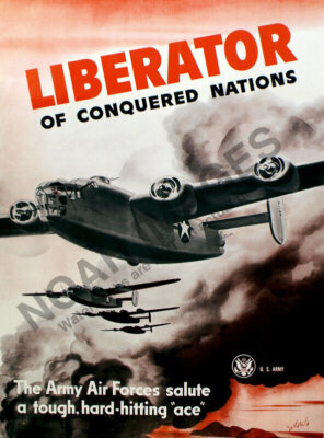 Liberator Army Air Forces vintage WW poster 16x20 | eBay
