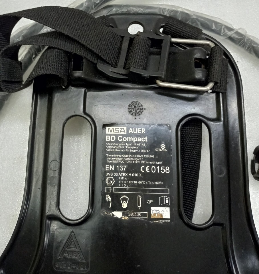 MSA AUER BD Compact SCBA Self Contained Breathing Apparatus | eBay
