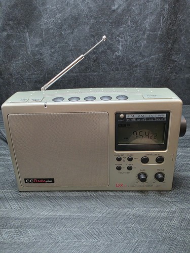 C.Crane CC Radio Plus DX AM FM TV Weather Alert Clock Portable Radio ...