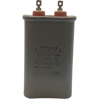 0.5uF 500nF 1500V Paper In Oil Capacitor 930-0608-00 Sprague | eBay