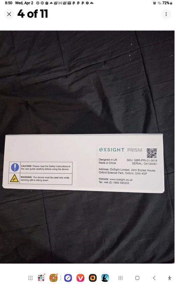 OXSIGHT Prism Low Vision Smart Glasses For Low Vision | eBay