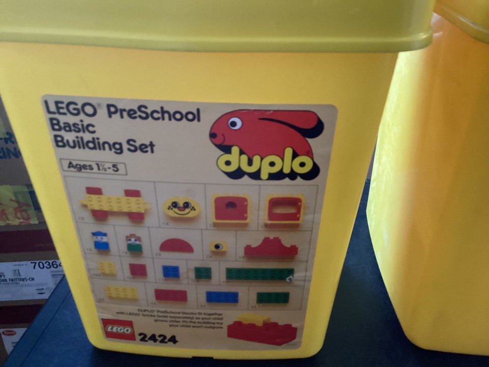 Lego Blocks Plastic Yellow DUPLO Empty Storage Buckets | eBay