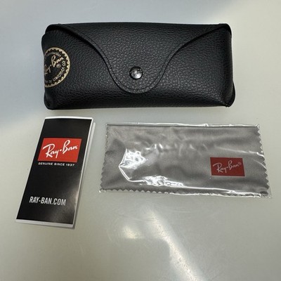 Ray-Ban Small Black Soft Sunglasses Eyeglasses Case w/ Cleaning Cloth ...