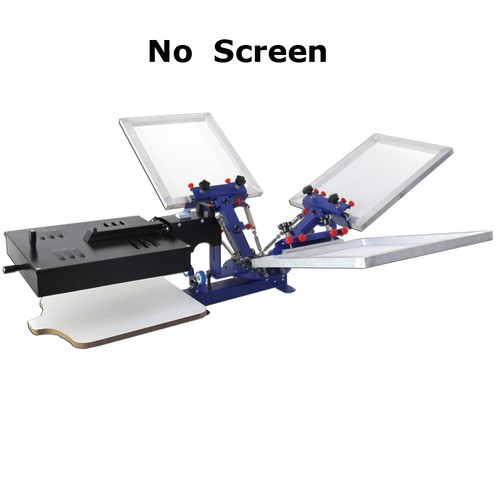 3 Color Screen Printing Press Kit Micro-adjust Printer& DIY Consumables ...