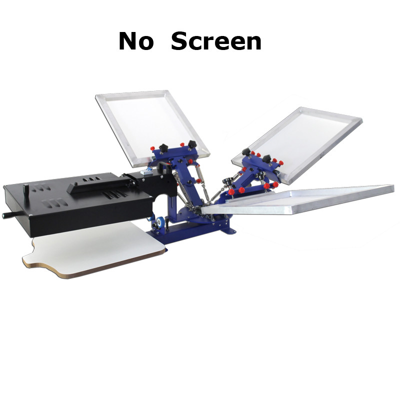 3 Color Screen Printing Press Kit Micro-adjust Printer& DIY Consumables ...