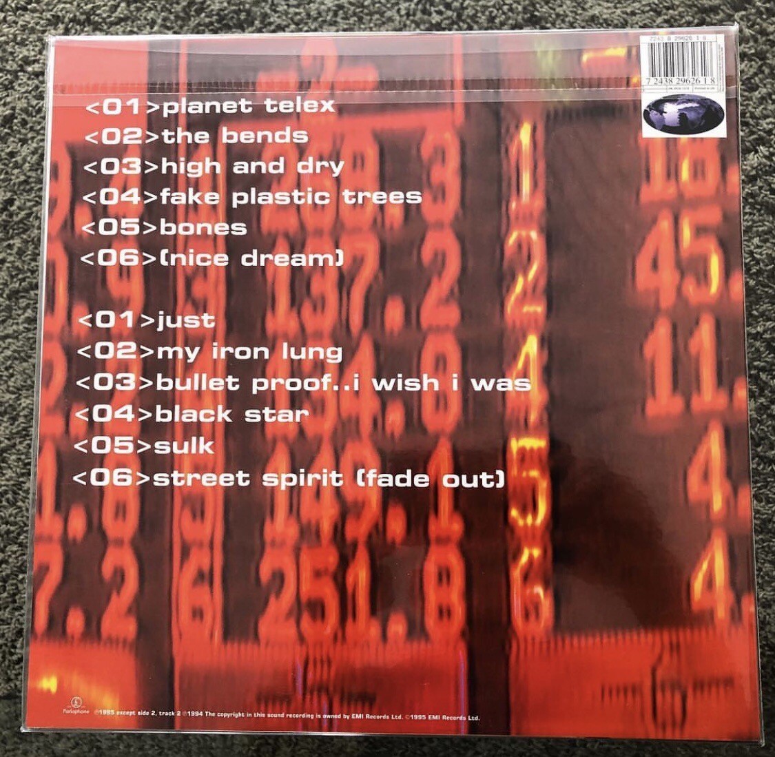 Radiohead ‎– The Bends 1995 OG Sealed Promo Vinyl, LP, Album, 2nd Press ...