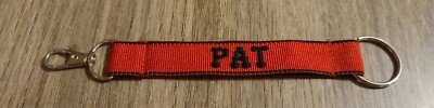 New Pat Personalized Keychain Orange and Black | eBay