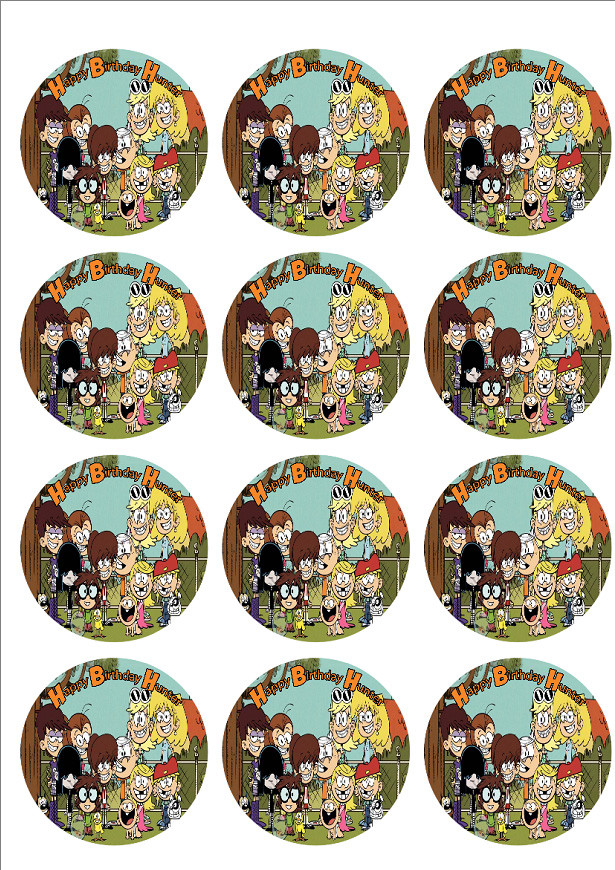 Loud House Personalized Edible Print Premium Cake Topper Frosting ...