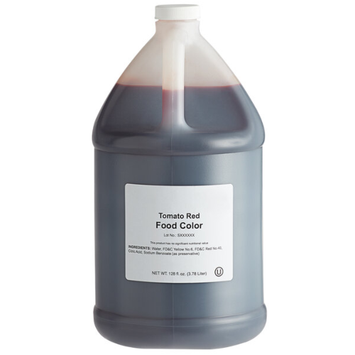 1 Gallon Tomato Red Food Coloring Confectionery Baking Ingredient ...