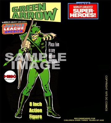 GREEN ARROW!! Custom 1975 Mego Card and Clamshell! Bronze-Age DC Comics ...